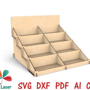Tiered Table Display Stand Laser Svg. Craft Show Display Stand ...