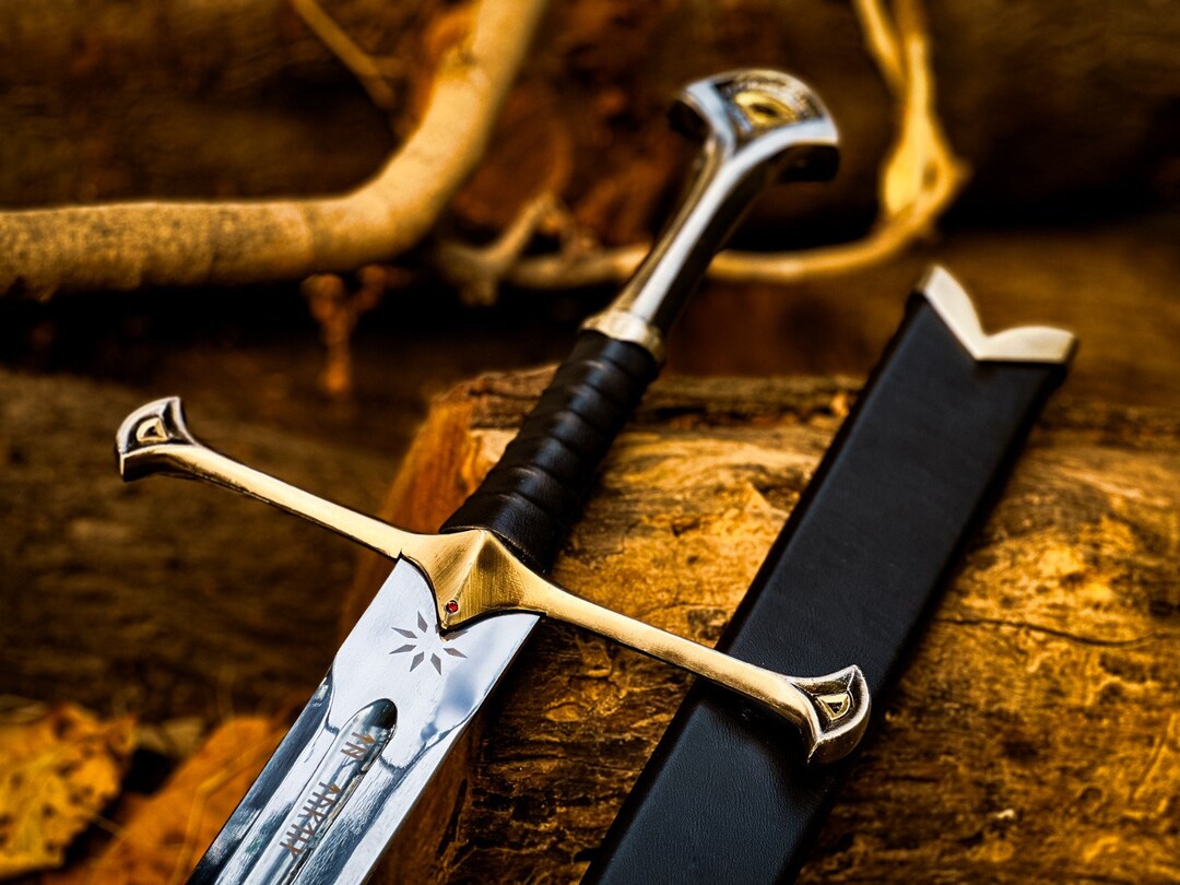 ANDURIL Sword of Strider, Custom Engraved Sword, LOTR Sword, Lord of ...