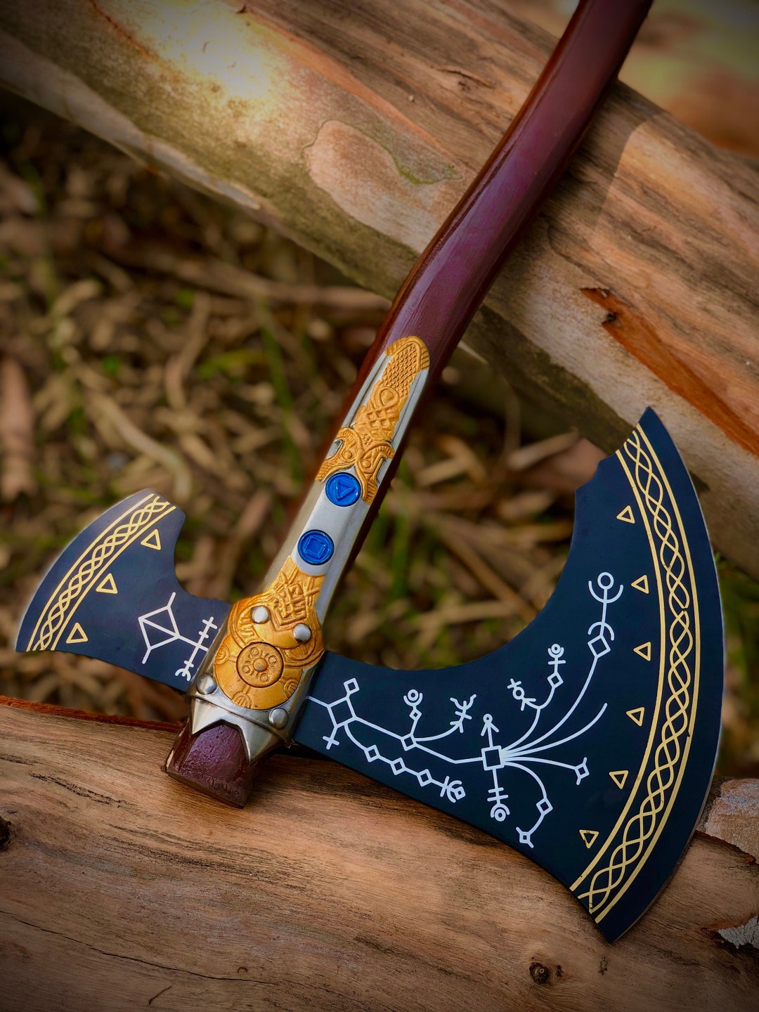 God of War Axe, Leviathan Axe, Kratos Axe, Viking Axe Handmade Battle ...