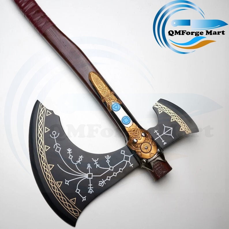 God of War Axe, Leviathan Axe, Kratos Axe, Viking Axe Handmade Battle ...