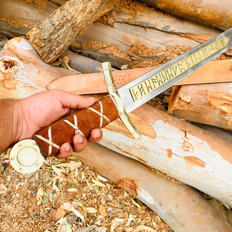 Custom Handmade Excalibur Sword for Merlin Cosplay King Arthur Costume ...