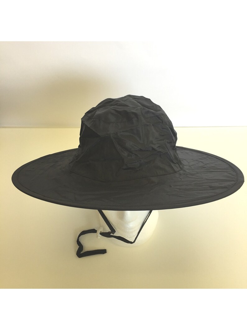 Black Foldable Pop up Rain Hat - Etsy