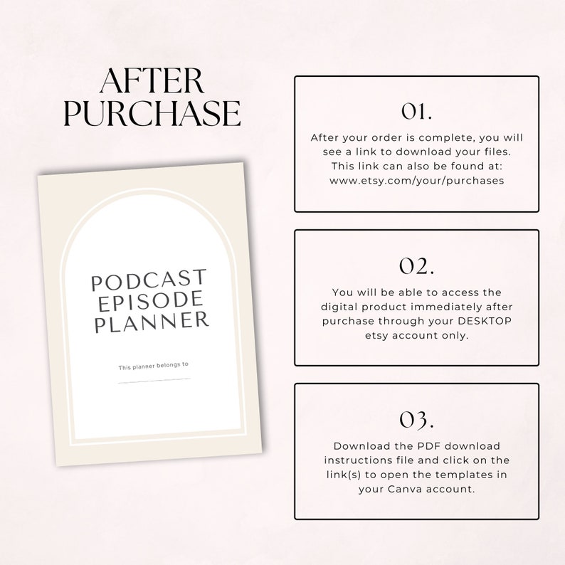 Digital Podcast Episode Planner: Canva Editable, 20-page Workbook - Etsy