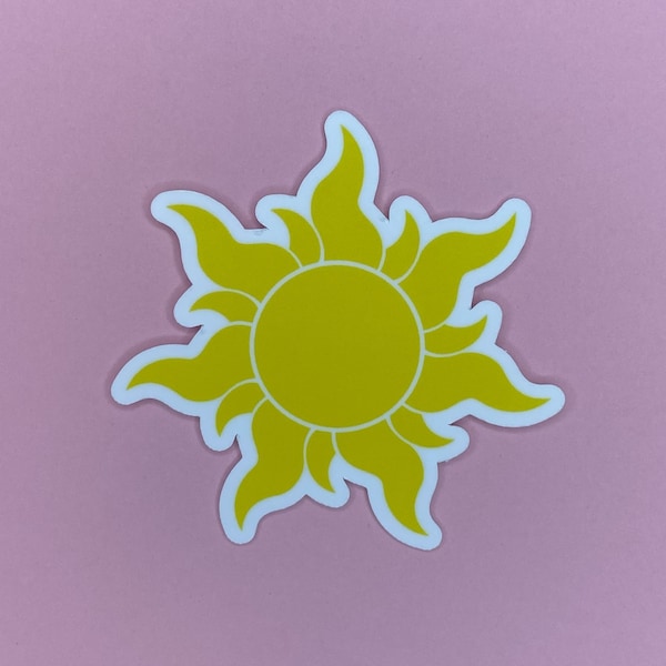Tangled Sun Sticker - Etsy