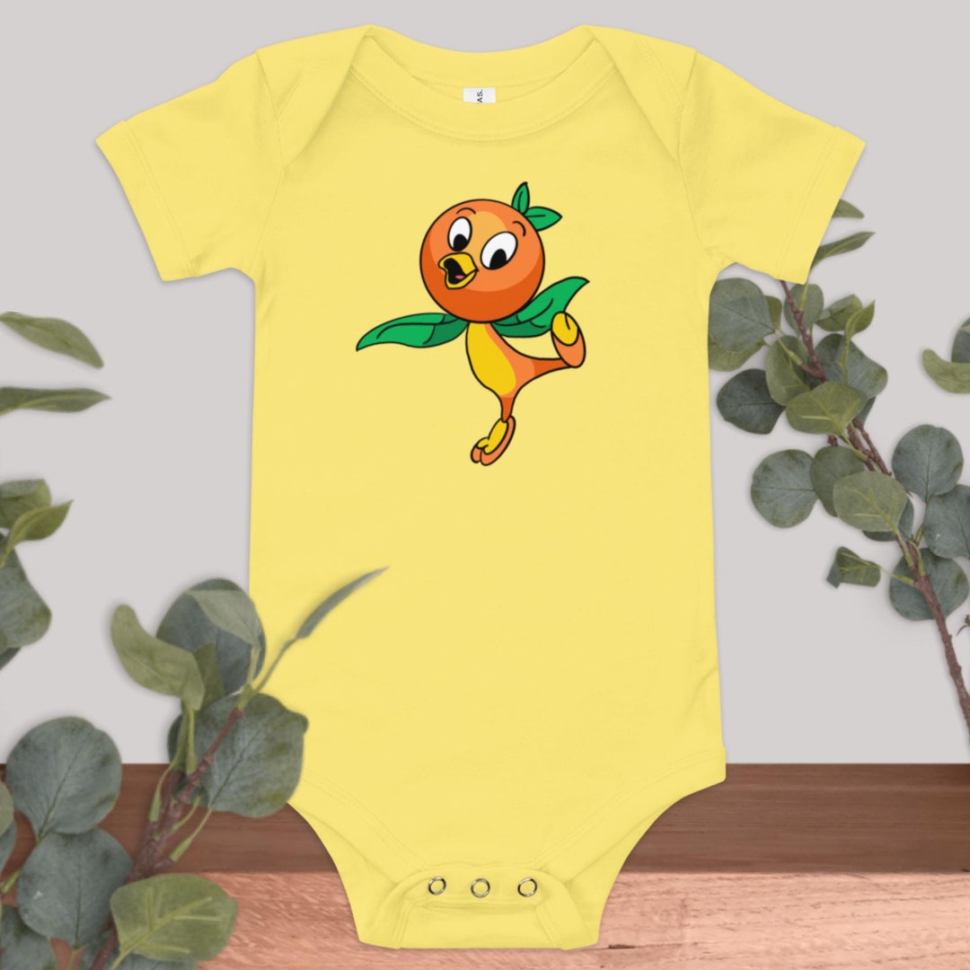 Orange Bird Baby Onesie, Orange Bird Citrus Swirl, Sunshine Tree ...