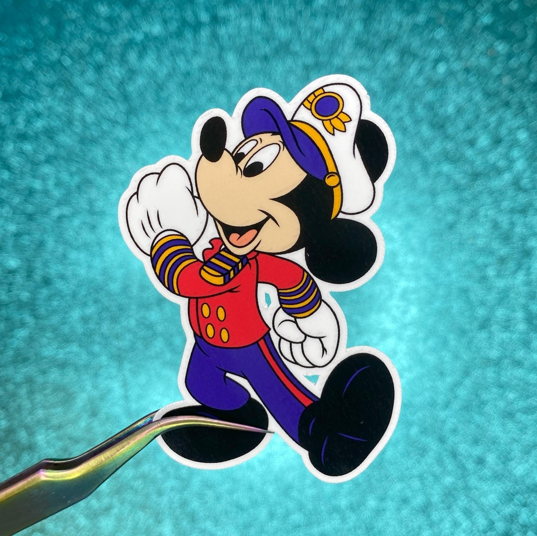 Captain Mickey Sticker DCL Sticker Cruise Sticker Waterproof Vinyl ...