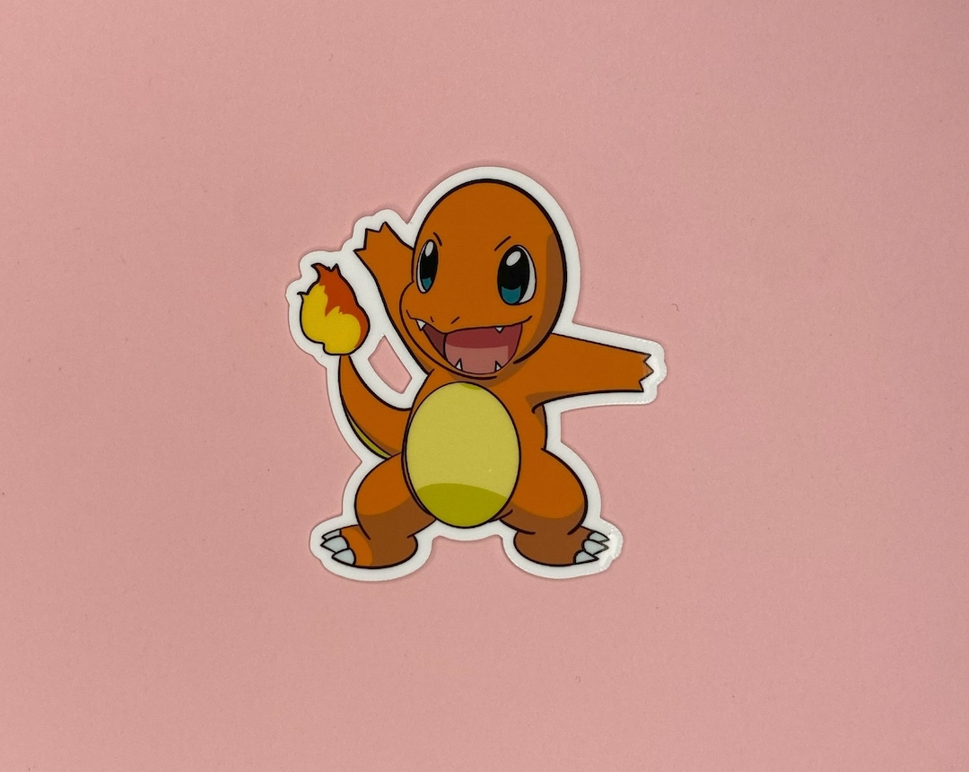 Charmander Sticker Pokemon Sticker Waterproof Vinyl Sticker - Etsy