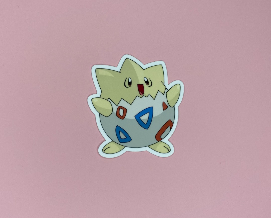 Togepi Sticker Pokemon Togepi Sticker Waterproof Vinyl Sticker - Etsy