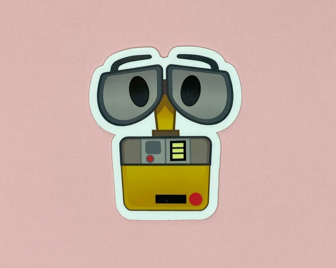 Wall-e Emoji Waterproof Vinyl Sticker Wall-e Sticker Water - Etsy