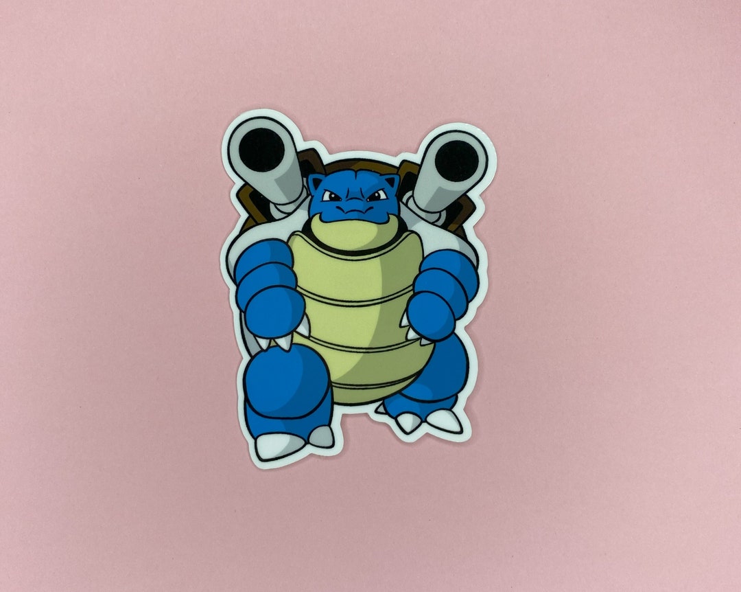 Blastoise Sticker Pokemon Sticker Waterproof Vinyl Sticker - Etsy