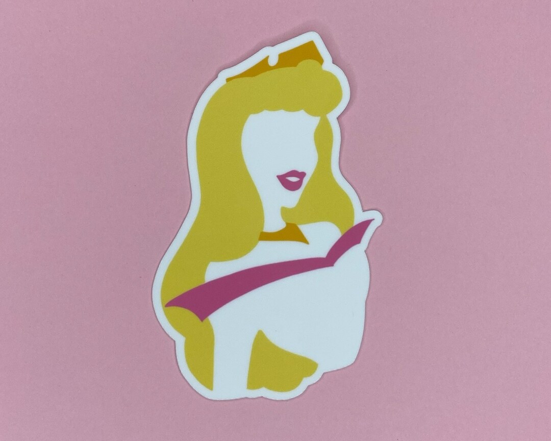 Aurora Outline Waterproof Vinyl Sticker, Sleeping Beauty Sticker, Water ...