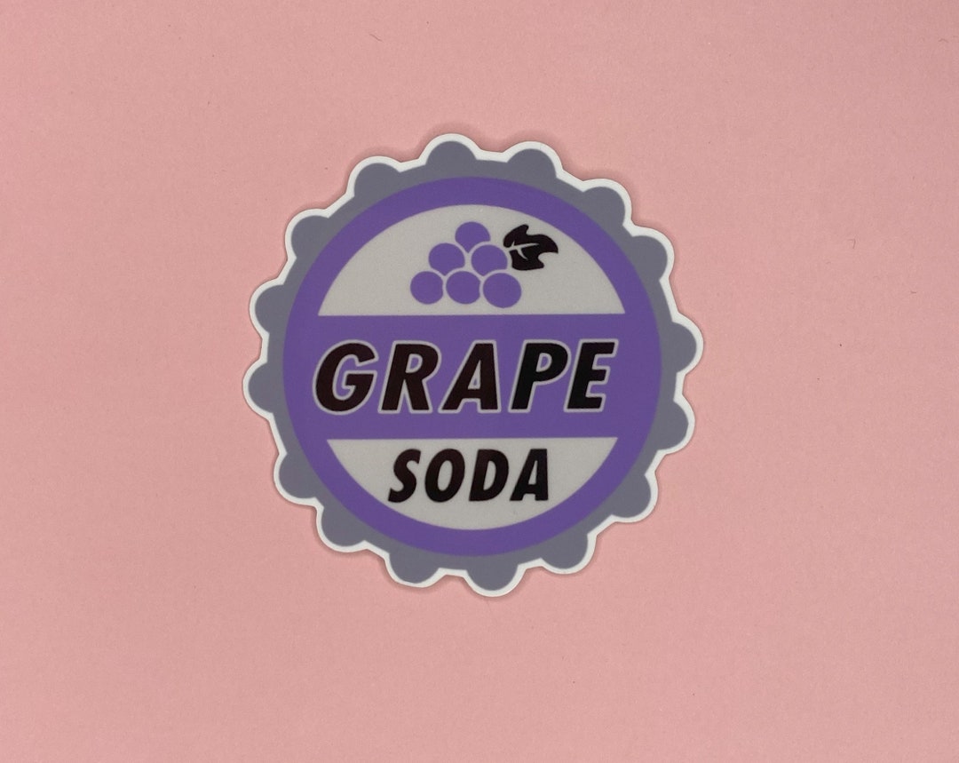Grape Soda Badge Sticker up Sticker Waterproof Vinyl Sticker - Etsy