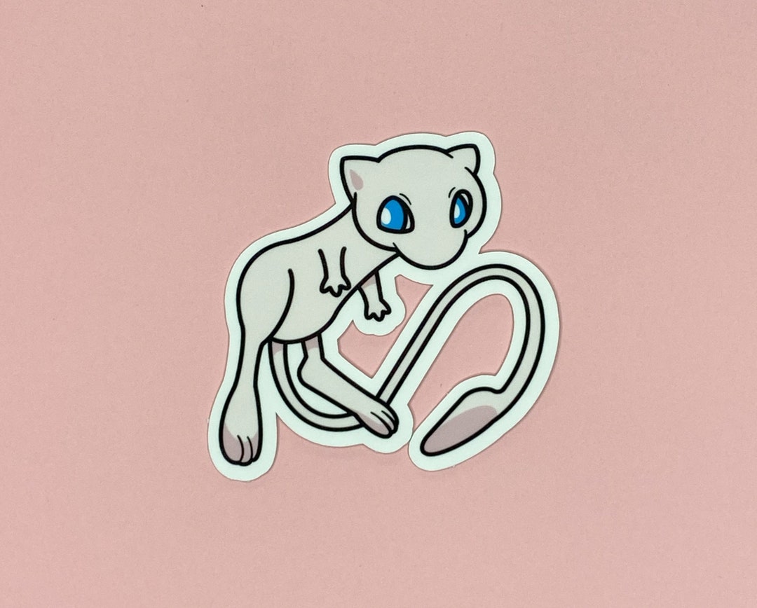 Mew Sticker Waterproof Vinyl Sticker - Etsy