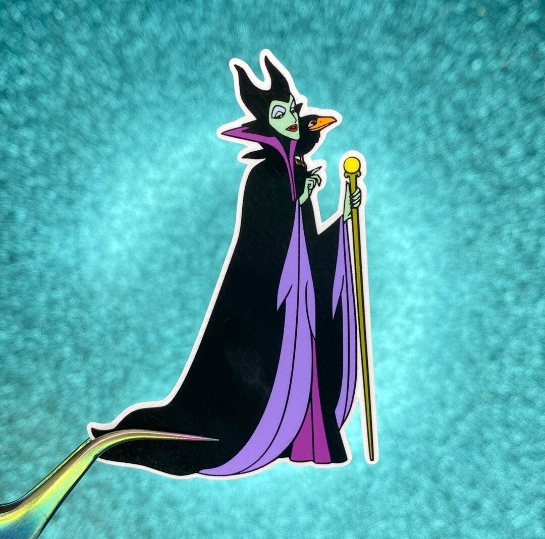 Maleficent Sticker Sleeping Beauty Sticker Waterproof Vinyl Sticker - Etsy