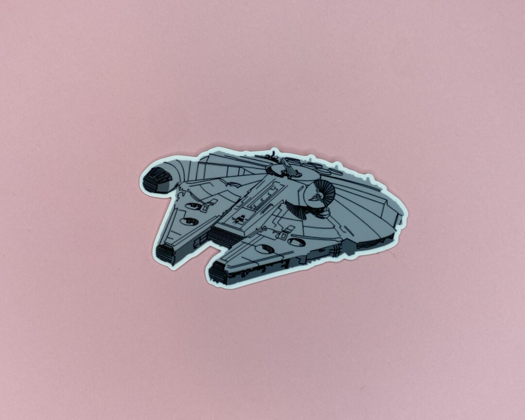 Spaceship Millennium Falcon Sticker Star Wars Millennium Falcon Sticker ...