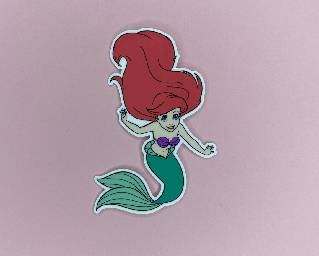 Ariel Sticker the Little Mermaid Sticker Waterproof Vinyl Sticker - Etsy