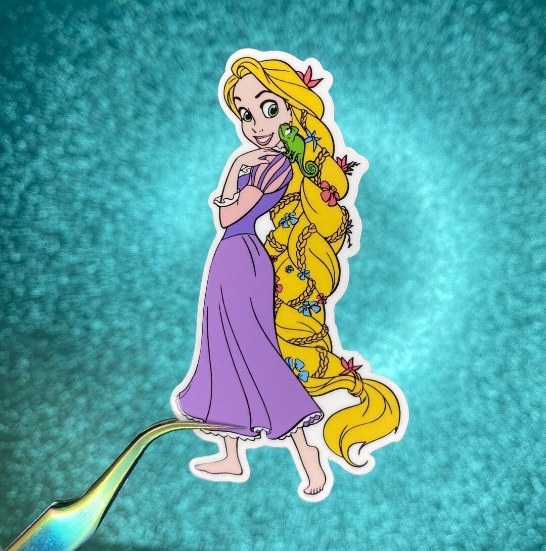 Tangled Rapunzel and Pascal Sticker Tangled Sticker Rapunzel Sticker ...