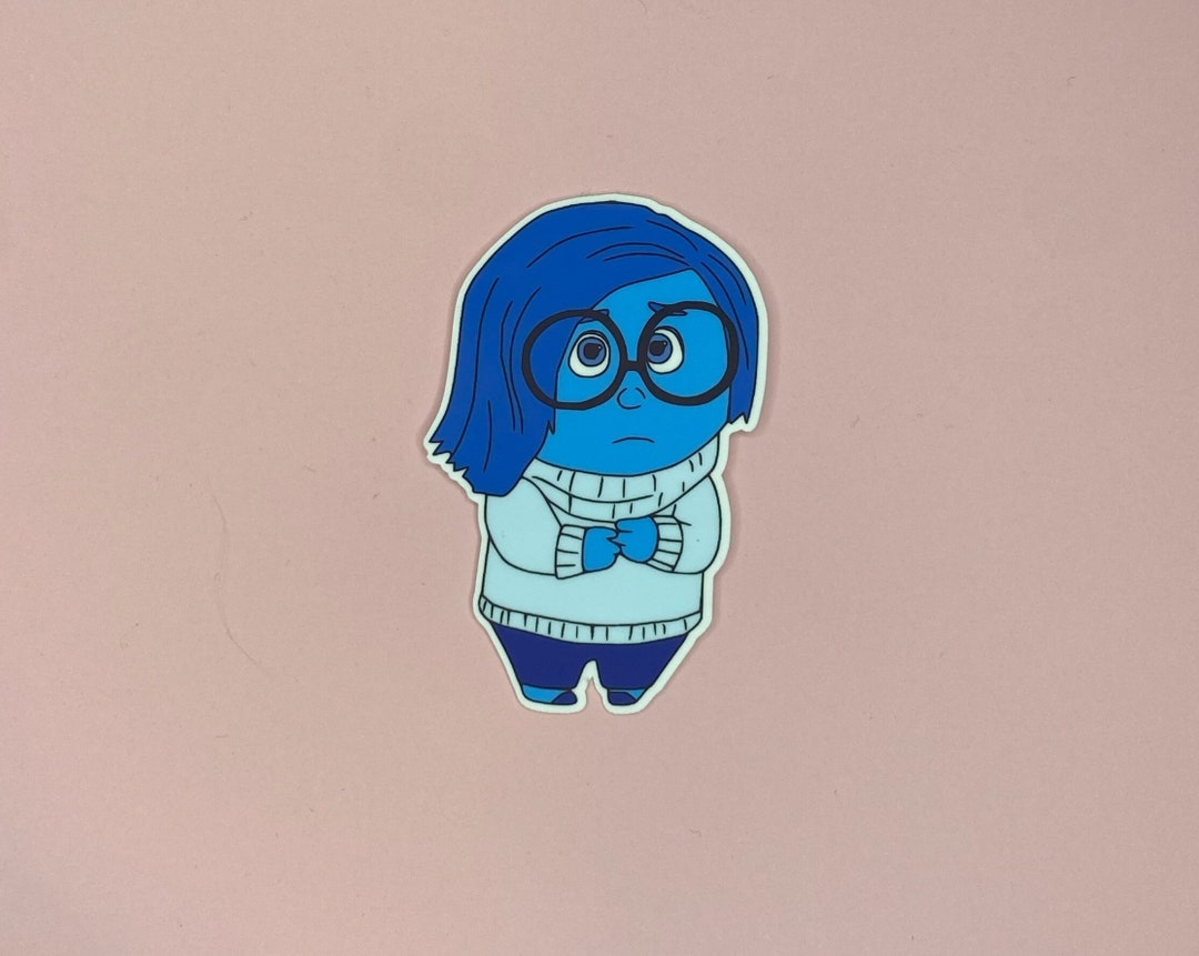 Sadness Sticker Inside Out Sticker Waterproof Vinyl Sticker - Etsy