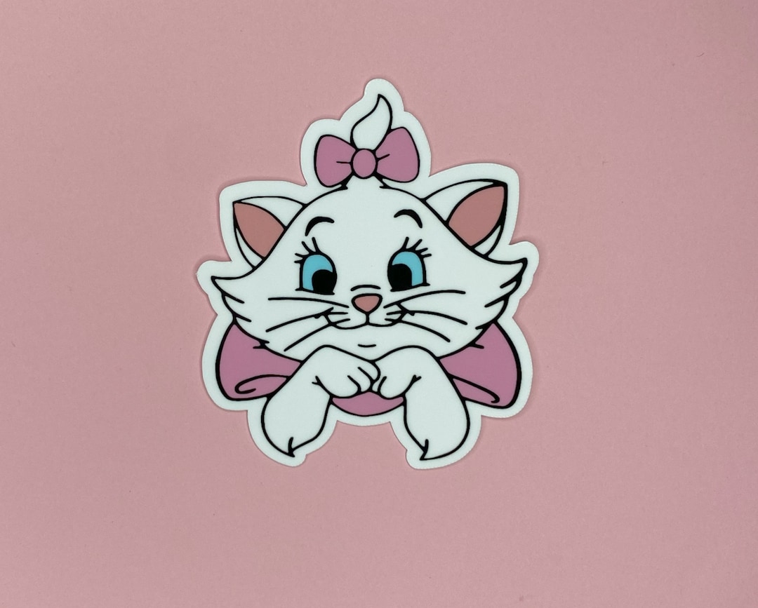 Marie Sticker Aristocats Sticker Waterproof Vinyl Sticker - Etsy