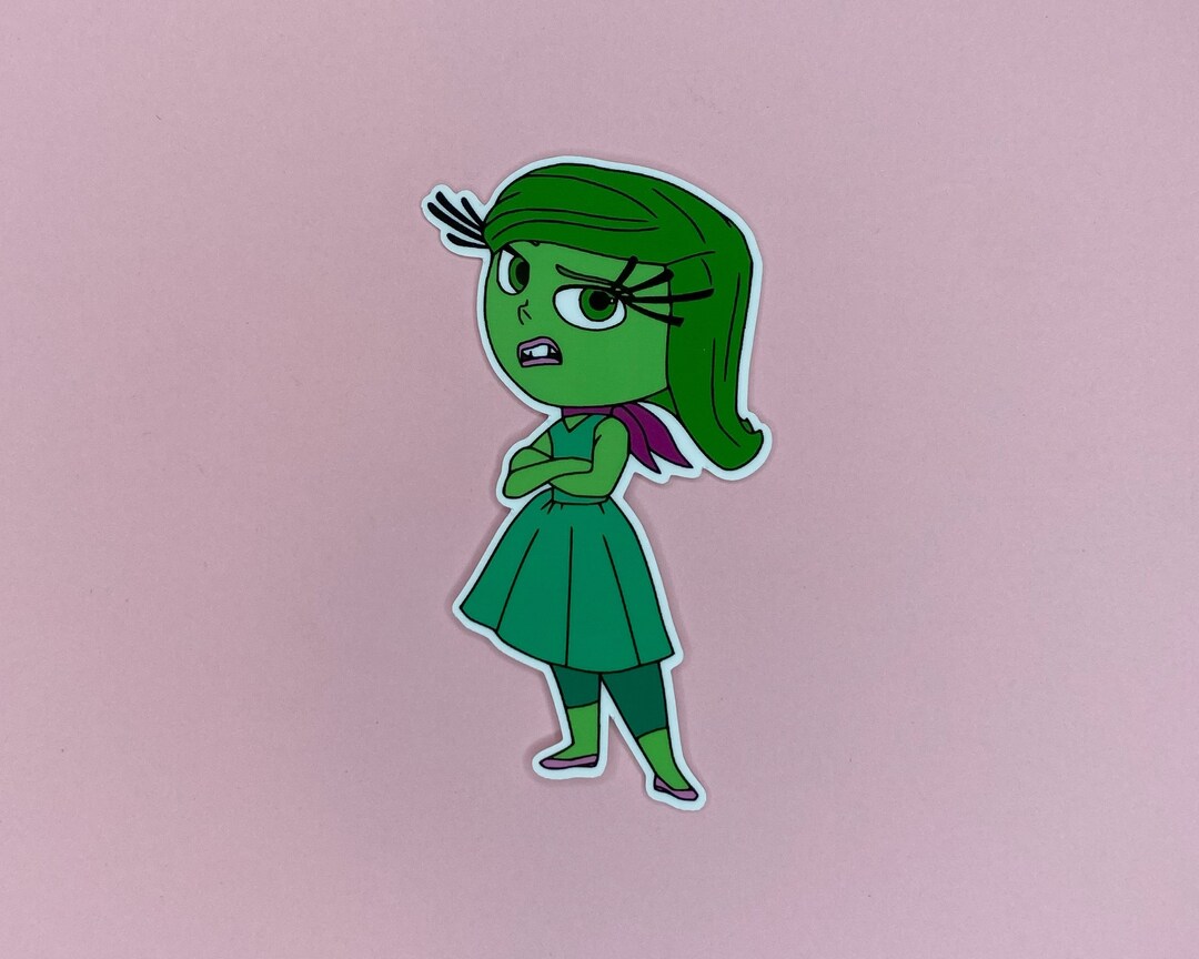 Disgust Waterproof Vinyl Sticker, Inside Out Sticker, Water Bottle ...