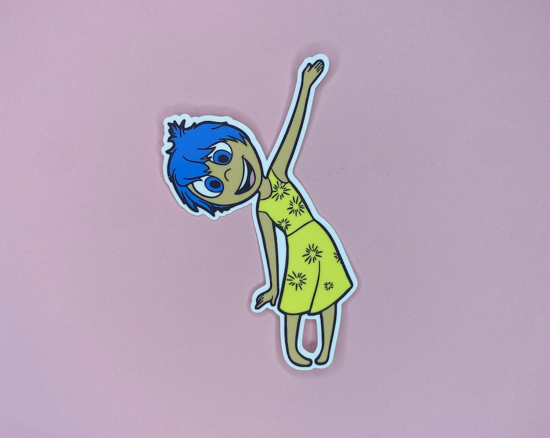 Joy Sticker Inside Out Sticker Waterproof Vinyl Sticker - Etsy