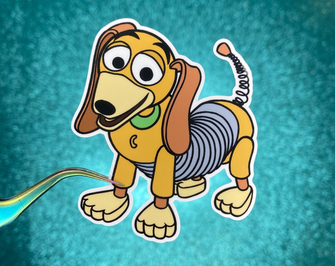 Slinky Dog Sticker Toy Story Sticker Waterproof Vinyl Sticker - Etsy