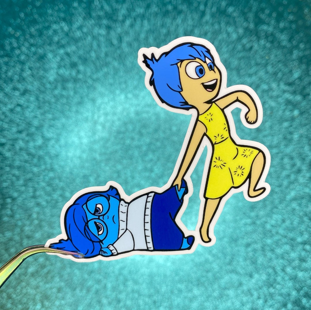 Joy and Sadness Sticker Inside Out Sticker Waterproof Vinyl Sticker - Etsy