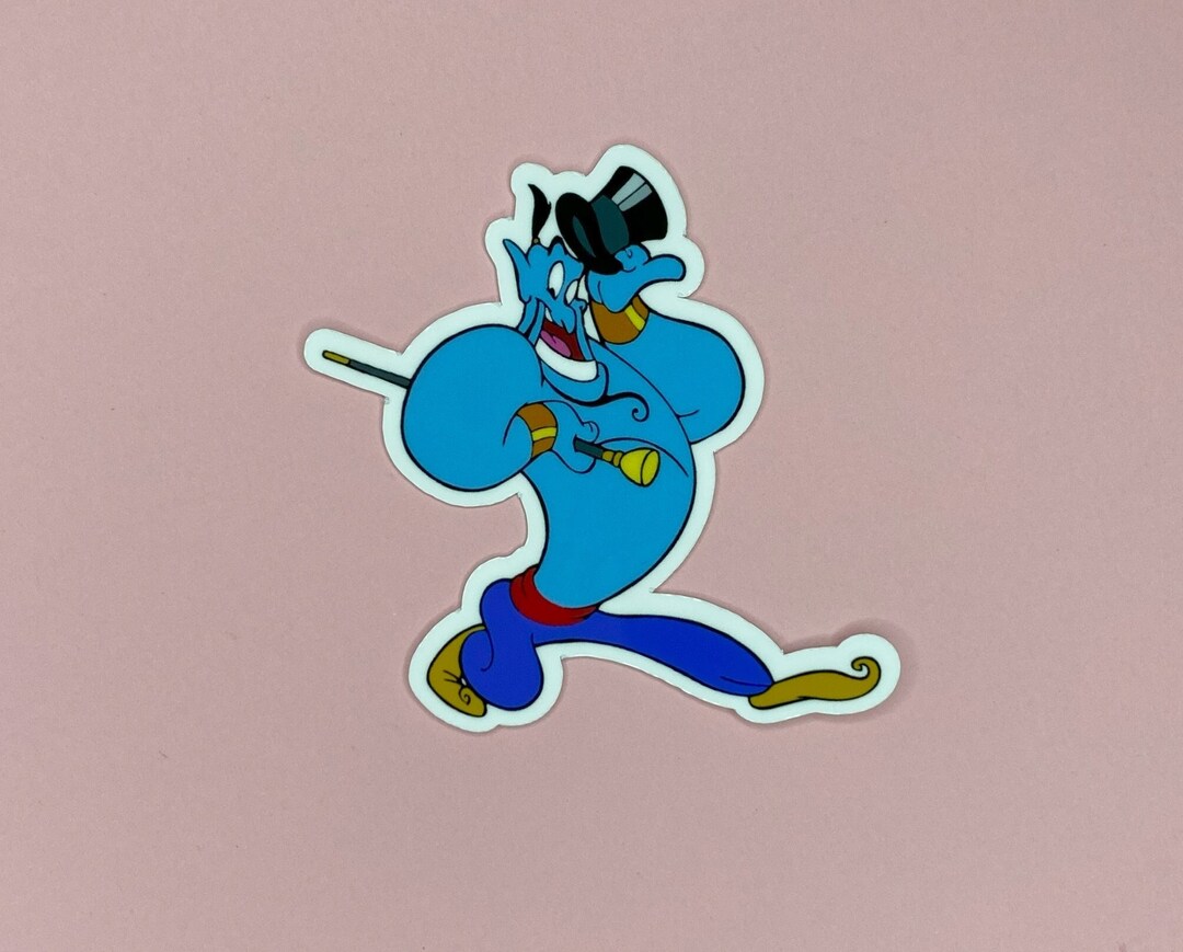 Genie Sticker Aladdin Sticker Waterproof Vinyl Sticker - Etsy