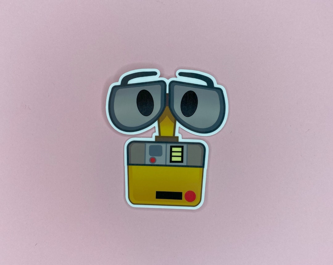 Wall-e Emoji Sticker Wall-e Sticker Waterproof Vinyl Sticker - Etsy