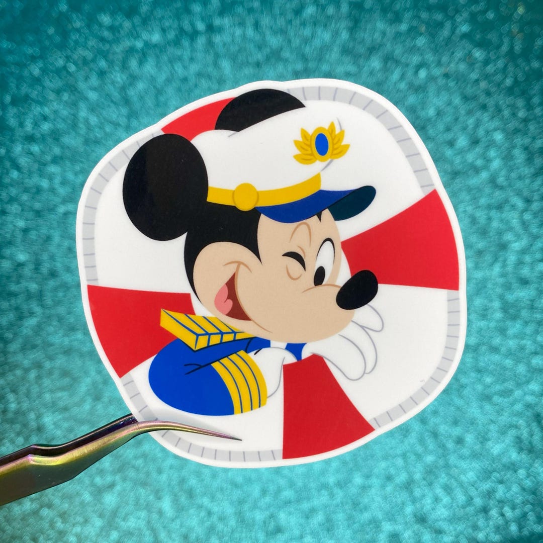 Captain Mickey Sticker DCL Sticker Cruise Sticker Waterproof Vinyl ...
