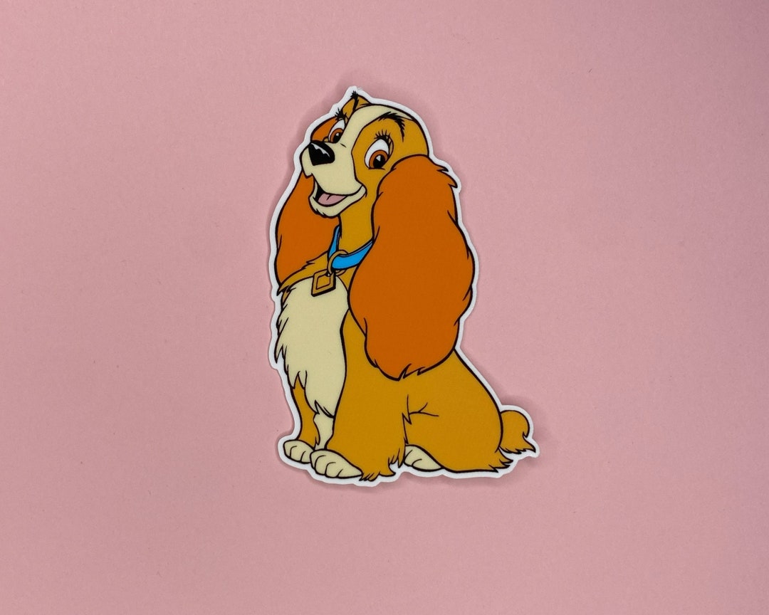 Lady Sticker Lady and the Tramp Sticker Waterproof Vinyl Sticker - Etsy