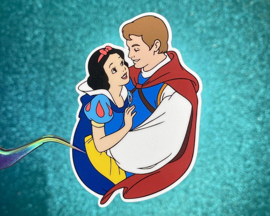 Snow White and Prince Charming Sticker Snow White and the Seven Dwarfs ...