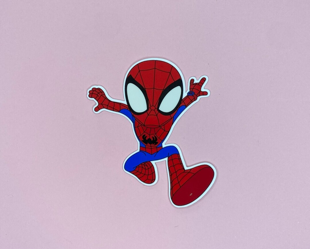 Super Hero Sticker Spidey Sticker Waterproof Vinyl Sticker - Etsy