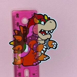 Bowser Sticker Super Mario Bros Sticker Waterproof Vinyl Sticker - Etsy