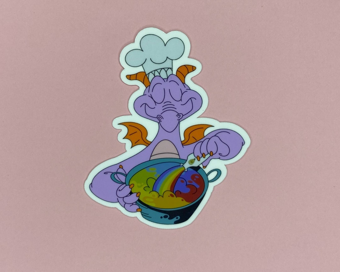 Figment Cooking Waterproof Vinyl Sticker, Figment Sticker, Water Bottle ...
