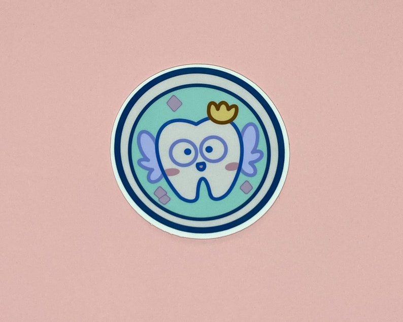 Tooth Fairy Sticker Bluey Tooth Fairy Waterproof Vinyl - Etsy
