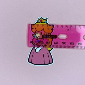 Princess Peach Sticker Super Mario Bros Sticker Waterproof Vinyl ...