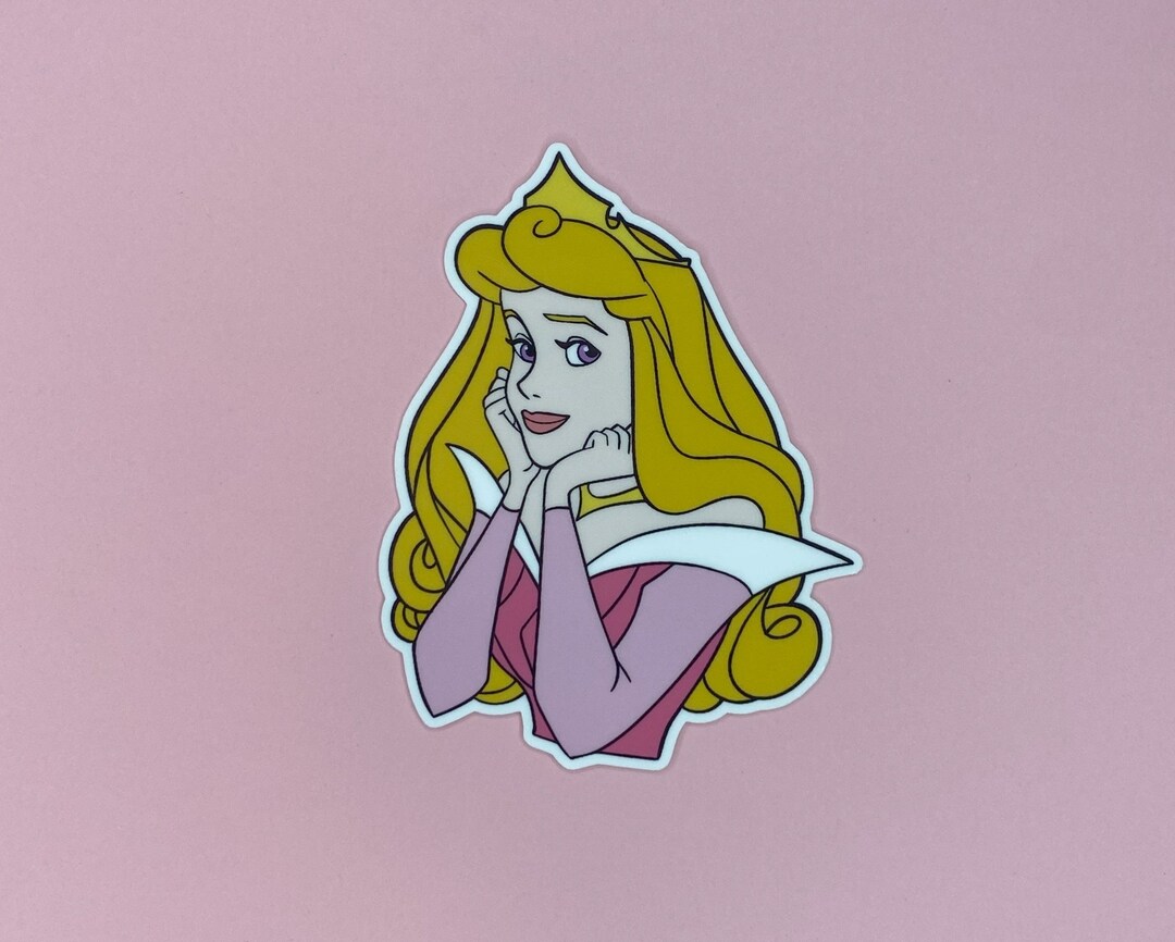 Aurora Waterproof Vinyl Sticker, Sleeping Beauty Sticker, Water Bottle ...
