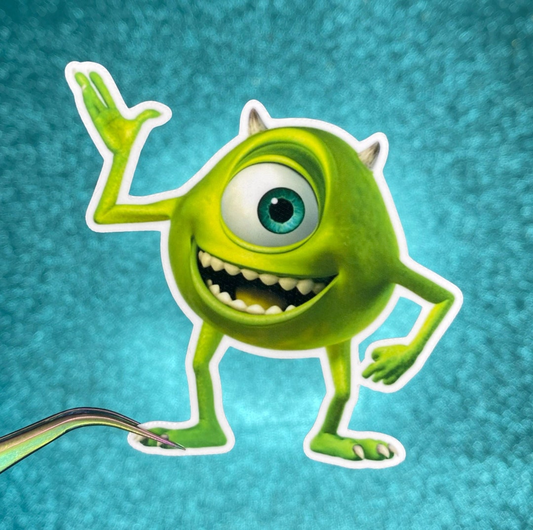 Mike Wazowski Sticker Monsters Inc Sticker Waterproof Vinyl Sticker - Etsy