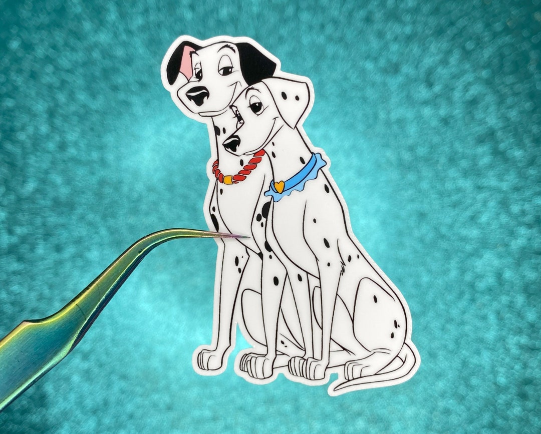 Pongo and Perdita Sticker 101 Dalmatians Sticker Waterproof Vinyl ...