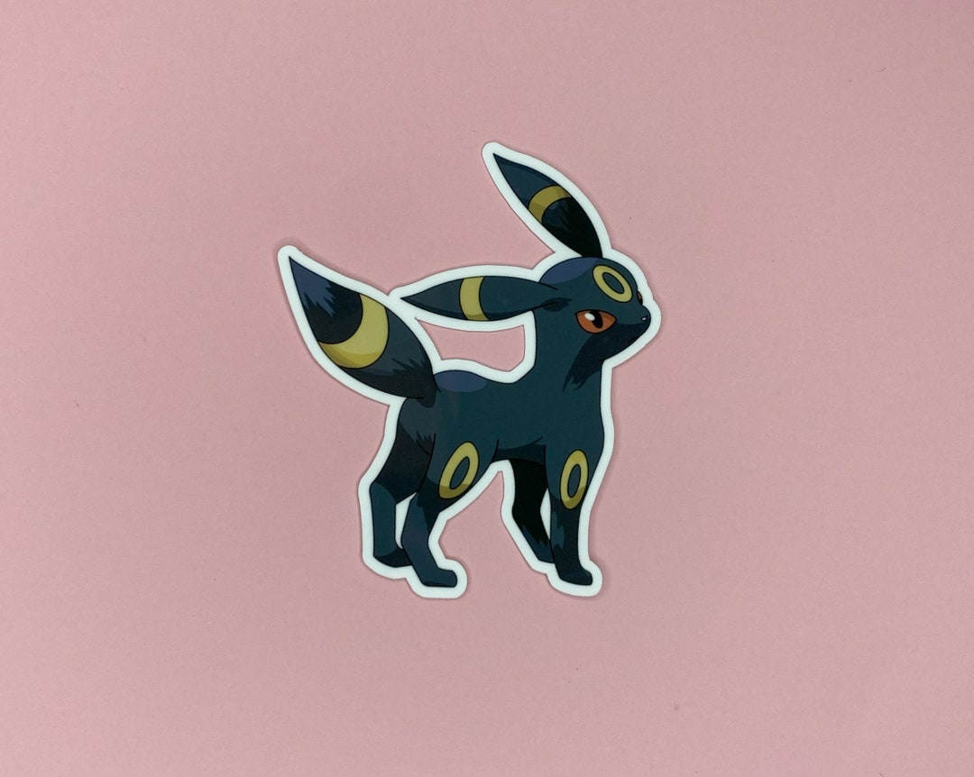 Umbreon Waterproof Vinyl Sticker, Water Bottle Sticker, Laptop Sticker ...
