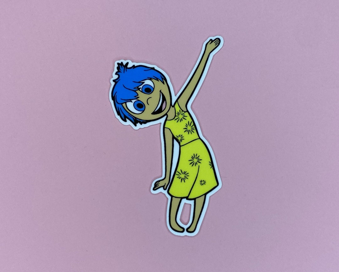 Joy Waterproof Vinyl Sticker, Inside Out Sticker, Water Bottle Sticker ...