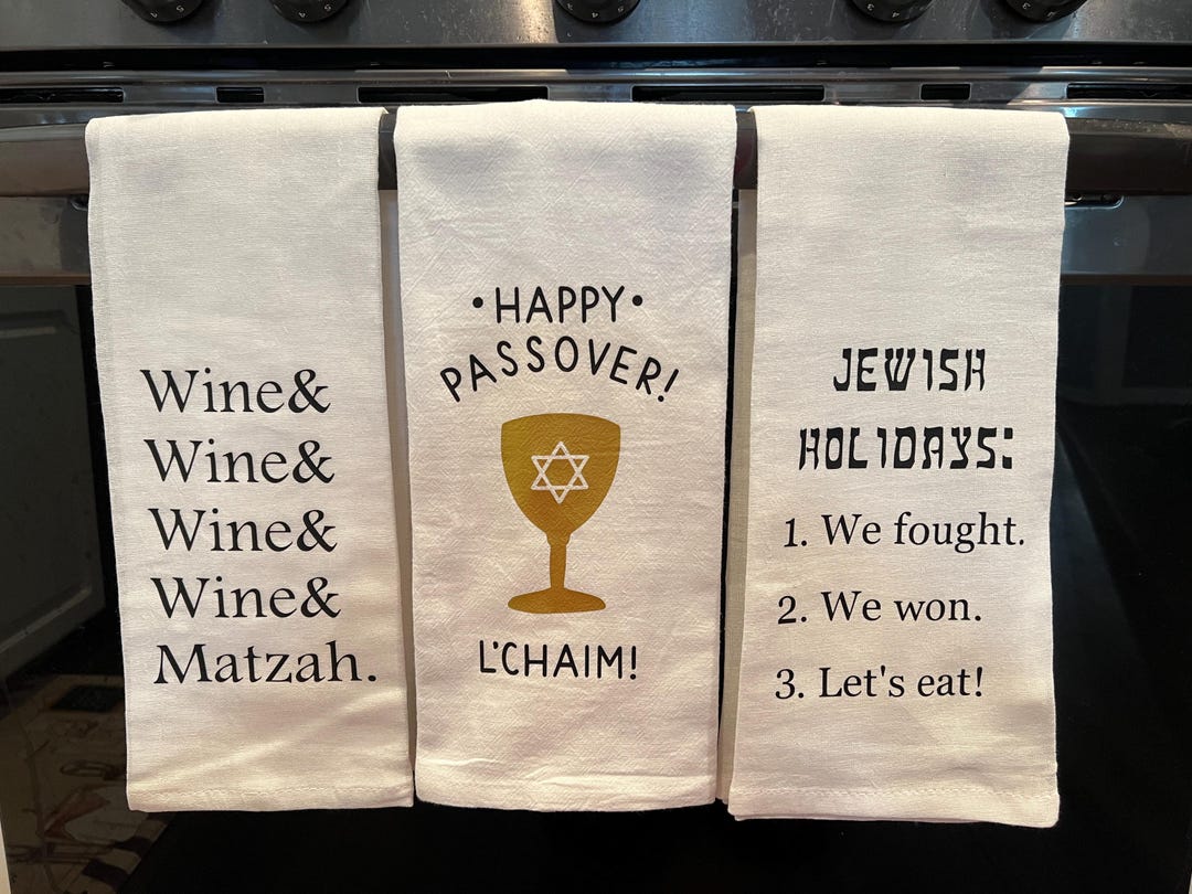 Passover Flour Sack Towel, Jewish Gift, 100% Cotton - Etsy