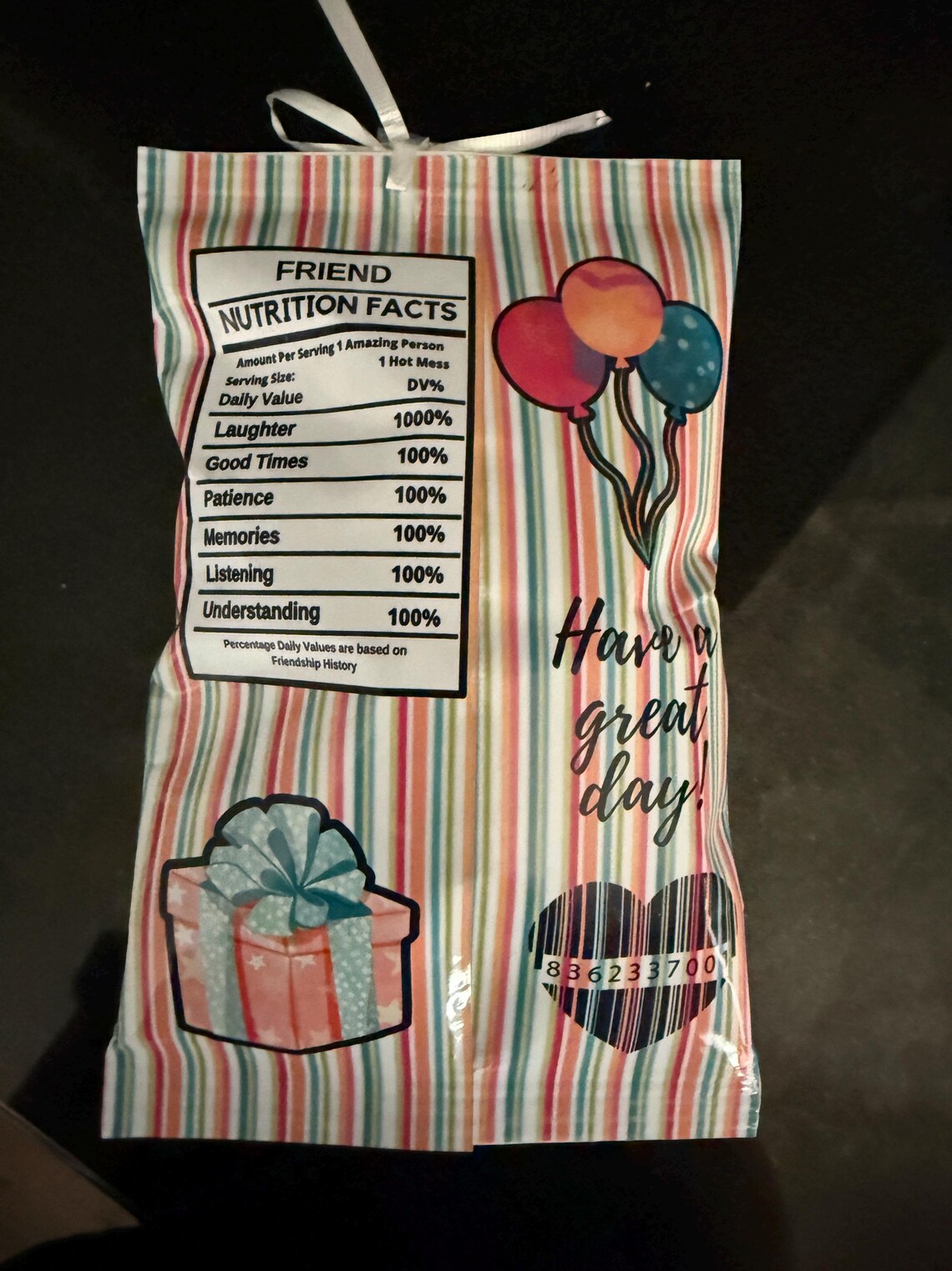 Friend Nutrition Facts Label, Funny Gift (digital Download) - Etsy