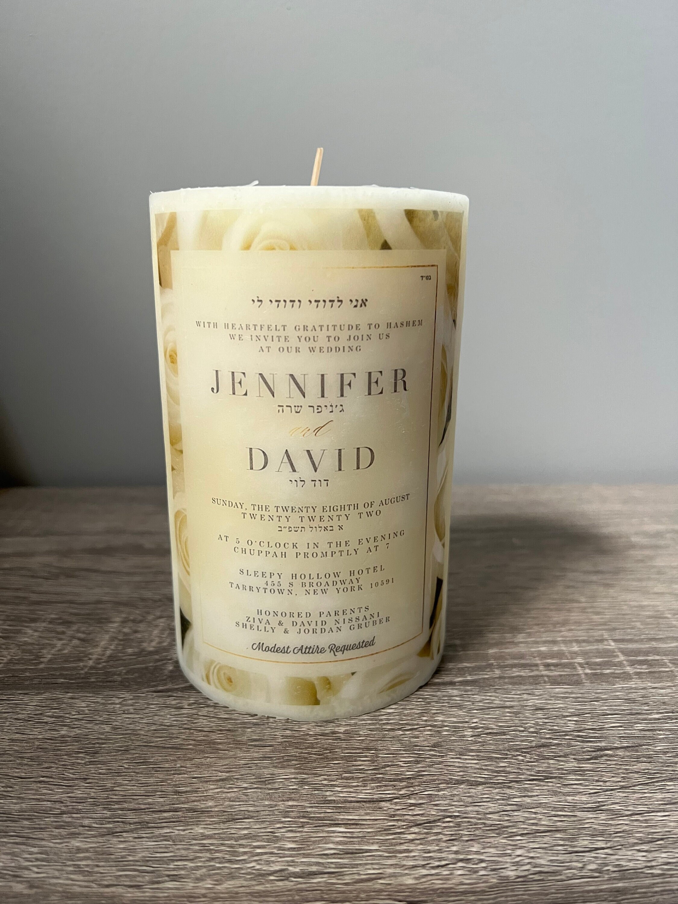 Candle As Wedding Invitation