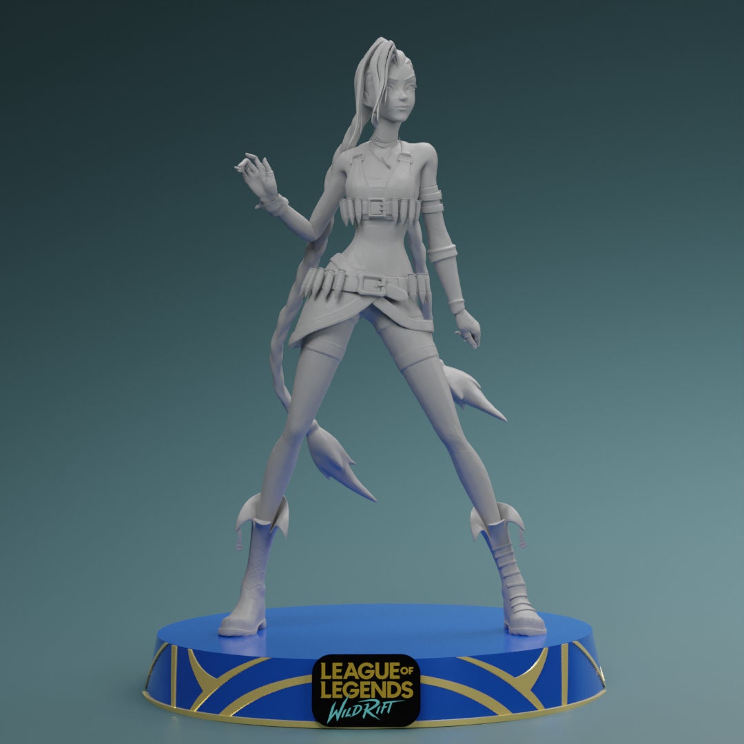 Jinx Figure From Leauge of Legends - Jynx STL Model for 3D Printing ...