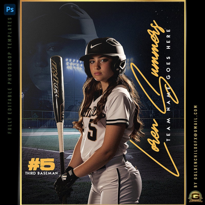 Softball Poster - Etsy