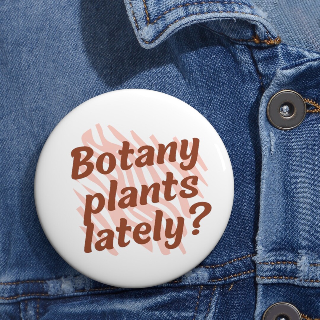 Botany Pin Buttons, Gift for Plant Lover - Etsy