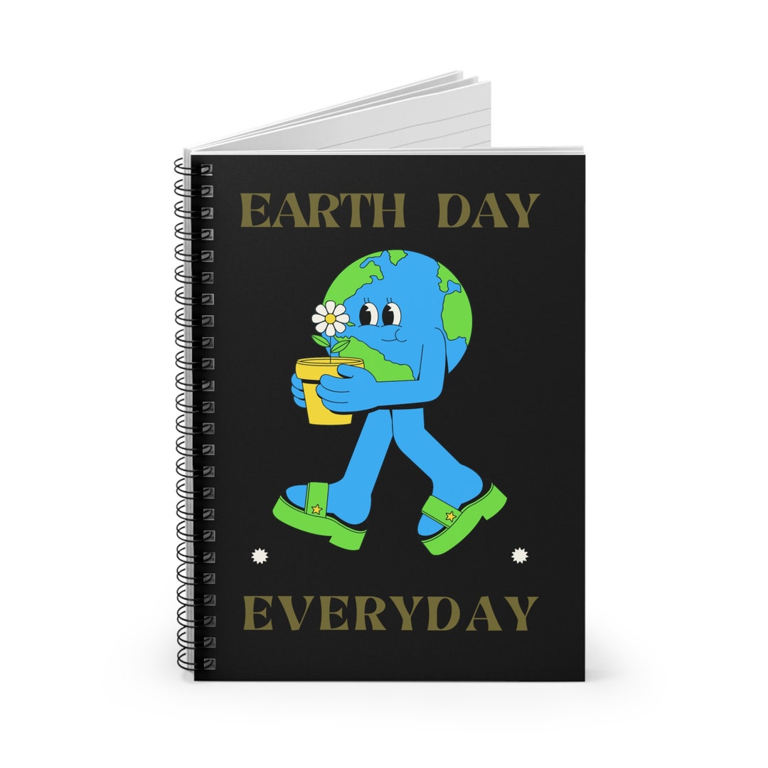 Earth Day Everyday Spiral Notebook - Ruled Line - Etsy