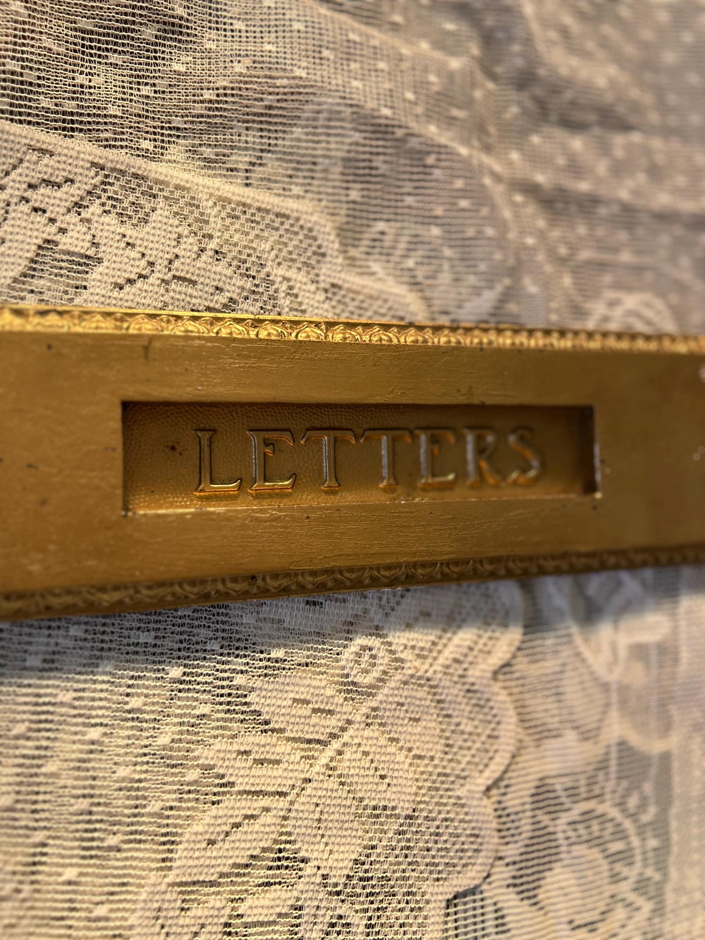 Ornamental Antique Brass Letters Door Slot- Mail Slot- - Etsy
